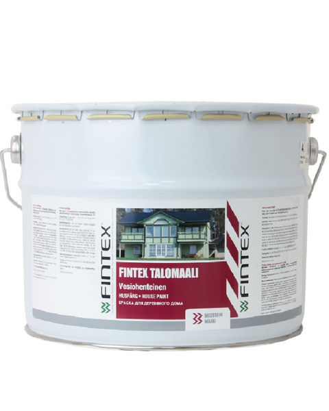 Краска Fintex Talomaali, Акрилатно-латексная, Полуматовое покрытие ...