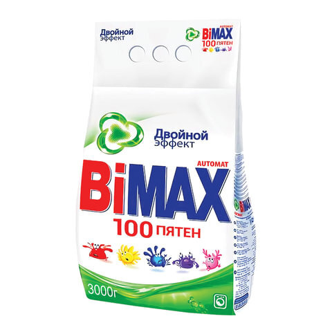 Стиральный порошок Bimax автомат 3 кг Бимакс "100 пятен" (12824 ...