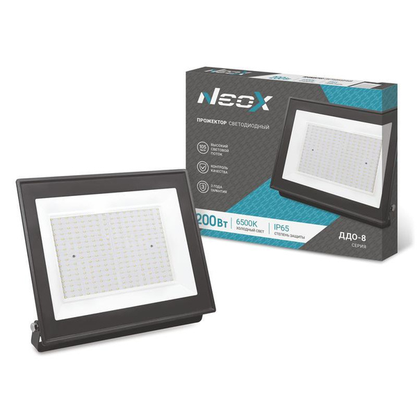 Прожектор Neox, ДДО-8 6500 К - купить по низким ценам в интернет-магазине OZON (593301647)