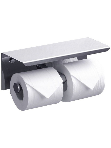 KOGGO Двойной держатель для туалетной бумаги с полочкой для телефона ...