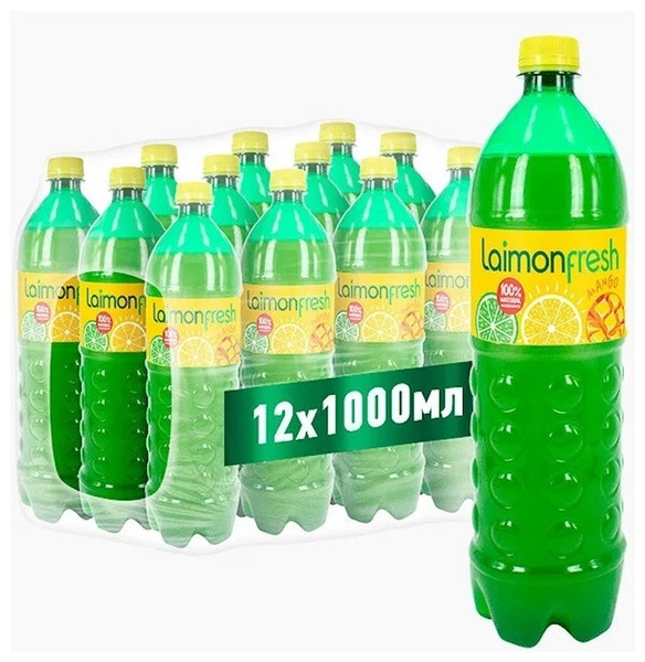 Напиток газированный Laimon fresh (Лаймон Фреш) Манго 12 шт. по 1,0л ...