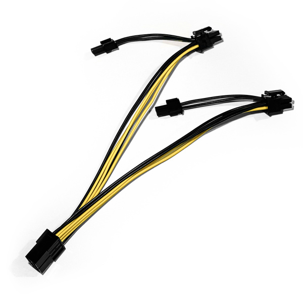 Переходник PCI-E 8 pin (6+2 pin) 22 см для видеокарты / 8-контактный ...