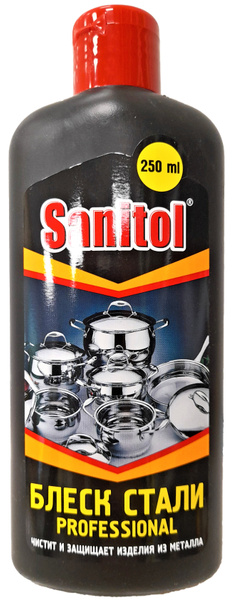 Selena для чистки металла Sanitol БЛЕСК СТАЛИ 250 мл/Селена - купить с ...