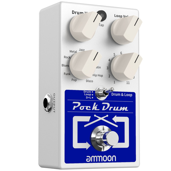 ammoon PockDrum Drum & Loop Педаль эффектов для гитары 3 режима 11 ...