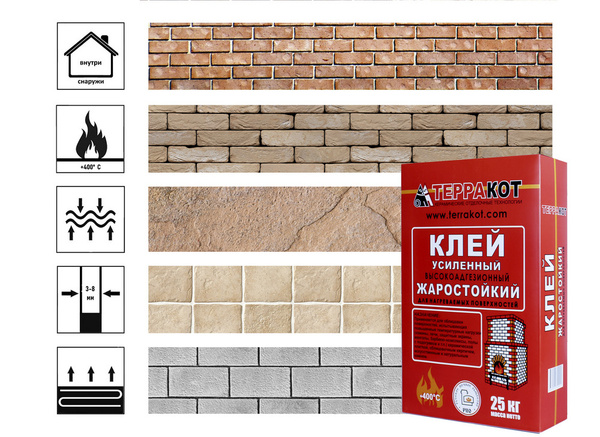 Клей для плитки ТЕРРАКОТ 0940123, Жаростойкость купить по низкой цене в ...