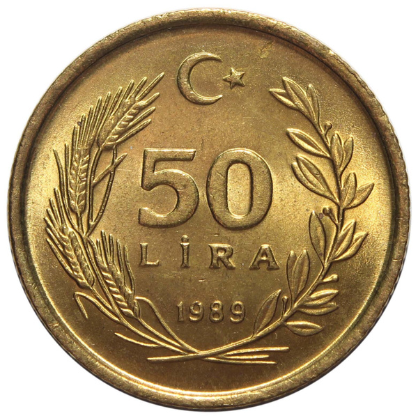 50 лир. Турция. 1988-1989 гг. UNC (Монета) - купить в интернет-магазине OZON с быстрой доставкой ...