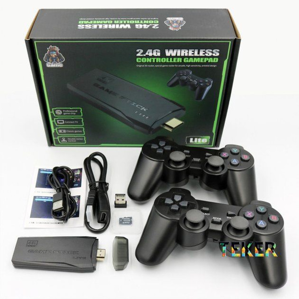 Игровая консоль, приставка для тв, 2.4G Wireless Controller Gamepad 32gb, два беспроводных ...
