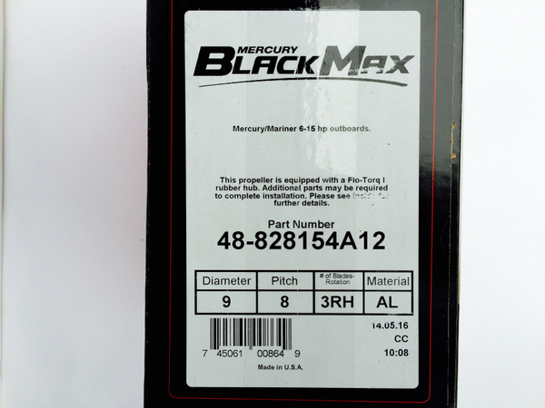 Винт для лодки MERCURY Black Max_30_27_8 - купить по низким ценам в интернет-магазине OZON ...