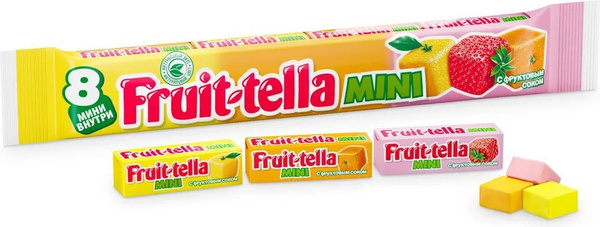 Характеристики Конфеты жевательные Fruittella mini мультипак, 88г, 8 шт. подробное описание ...