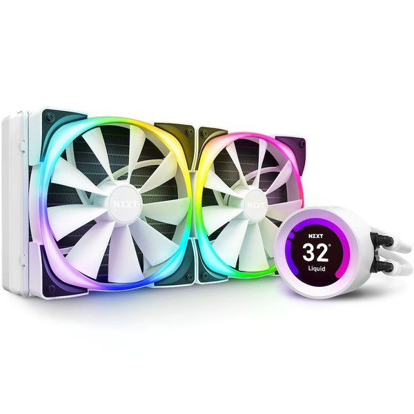 кулер,NZXT Kraken Z63 RGB 280 мм жидкокристаллический с ЖК-дисплеем ...
