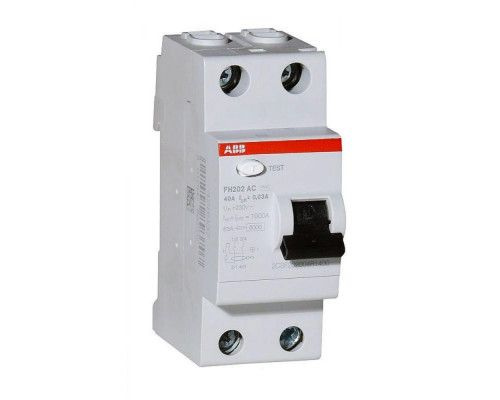 УЗО ABB FH202 AC-25/0,03 2-х полюсное тип AC 25A 30mA 2 модуля - купить ...