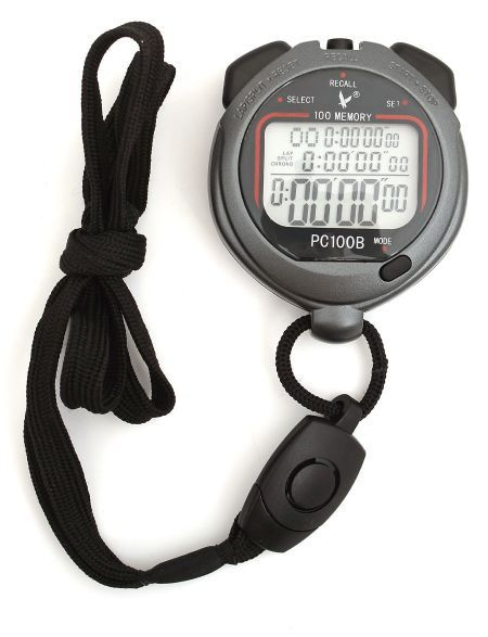 Секундомер профессиональный спортивный PC100B, электронный 100 ячеек ...