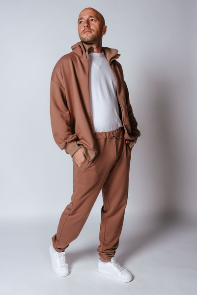 Брюки Мужской RIP NORMA OUTFIT джоггеры светло-коричневый Футер ...