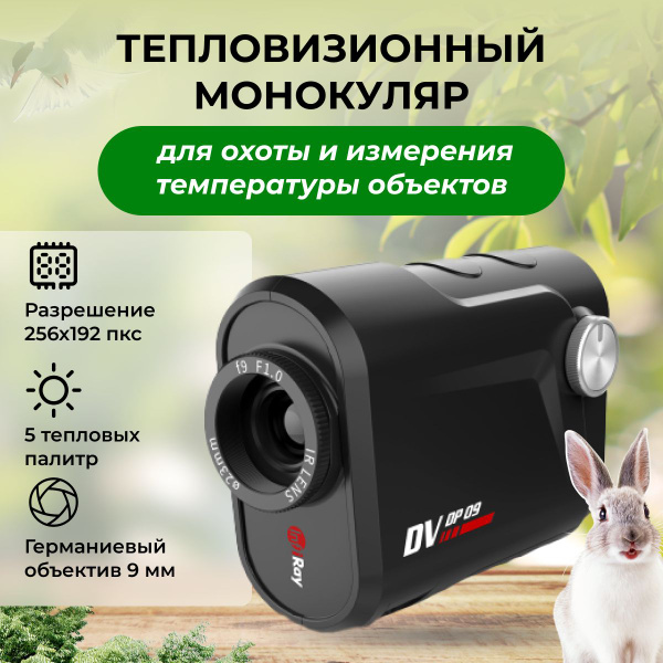 Тепловизионный монокуляр с функцией измерения iRay DV DP 09 — купить в интернет-магазине OZON с ...