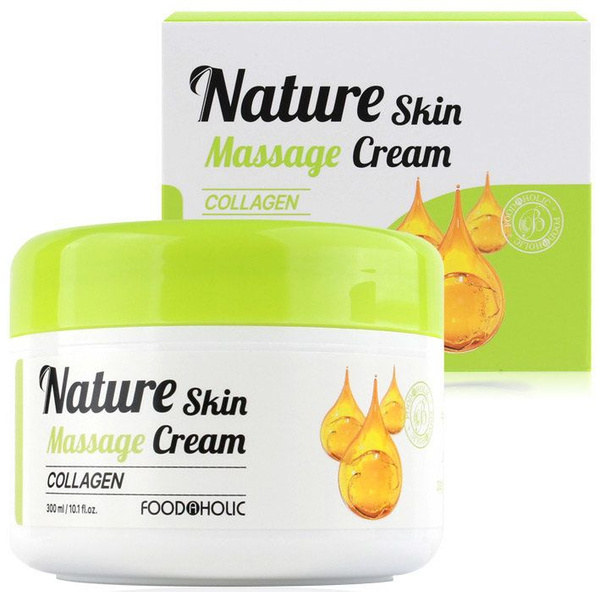 FoodaHolic Массажный крем с коллагеном Nature Skin Massage Cream ...