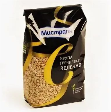 Гречневая крупа зеленая Мистраль 450 г - купить с доставкой по выгодным ...