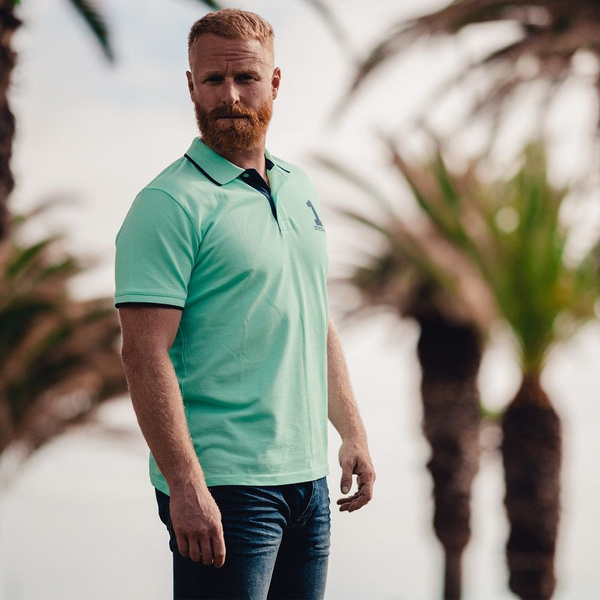 Поло Thor Steinar, размер 52, цвет бирюзовый, 100% - купить по выгодной цене в интернет-магазине ...