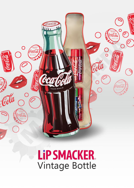 Набор Lip Smacker Бальзам для губ Coca Cola Vintage Bottle 6шт по 4 гр