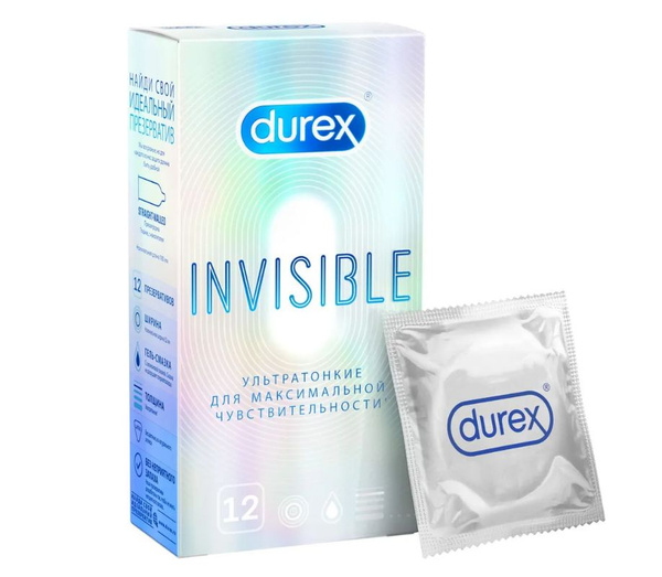 Презервативы Durex Invisible XXL 12 штук - купить с доставкой по ...