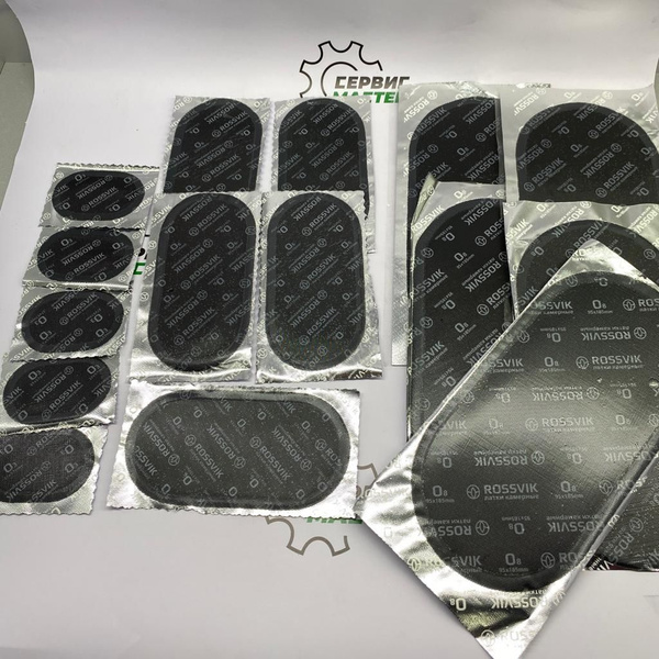 Набор овальных латок для камер (О-3, О-6, О-8)ROSSVIK, 15шт купить c доставкой на OZON по низкой ...