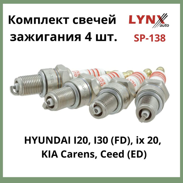 Комплект свечей зажигания LYNXauto SP138 - купить по выгодным ценам в ...
