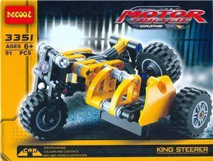Конструктор DECOOL 3351 Мотоцикл с коляской - купить с доставкой по выгодным ценам в интернет ...