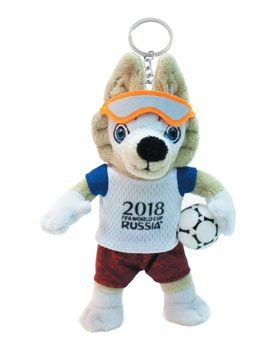 FIFA-2018 Мягкая игрушка Волк Забивака, 16 см (брелок) - купить с ...