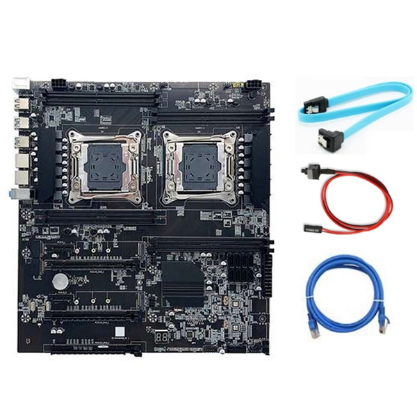 Двухпроцессорная материнская плата X99 LGA2011 3 с двумя процессорами и ...