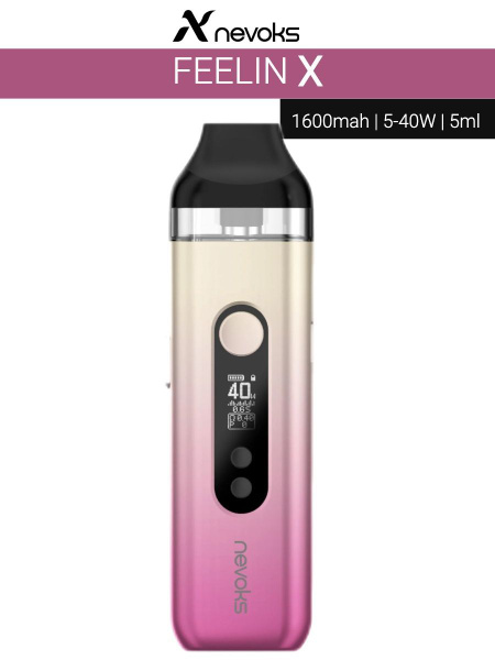 Вейп Nevoks Feelin X Pod Kit, под система Невокс Филин Икс ROSE PINK ...