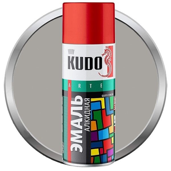 Аэрозольная краска KUDO KU-10 Быстросохнущая, Алкидная, Глянцевое ...