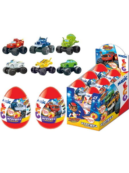 Конфитрейд MAGIC EGG ВСПЫШ Мармелад в пластиковом яйце с игрушкой, 12шт*10г. - купить с ...