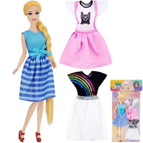 Кукла Барби с набором платьев - купить с доставкой по выгодным ценам в ...