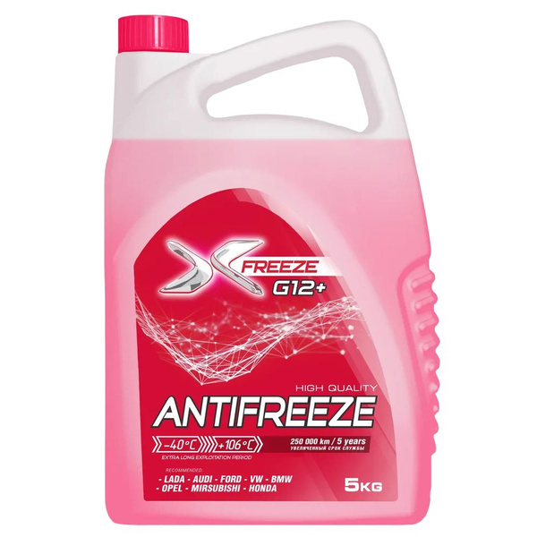 Антифриз X-Freeze X-FREEZE G12+, Готовый раствор купить по выгодной цене в интернет-магазине ...