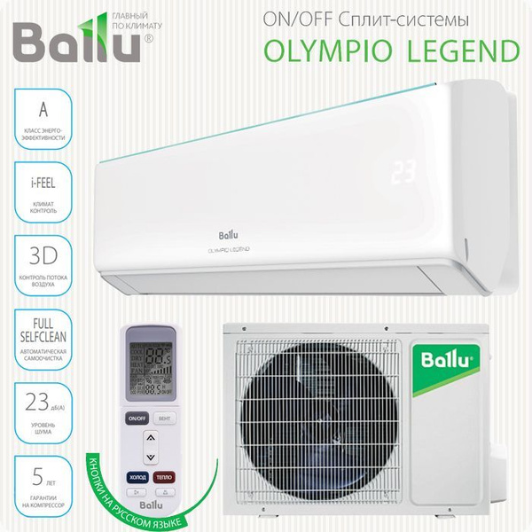 Кондиционер настенный Ballu BSW-07HN1_23Y - купить по доступным ценам в ...
