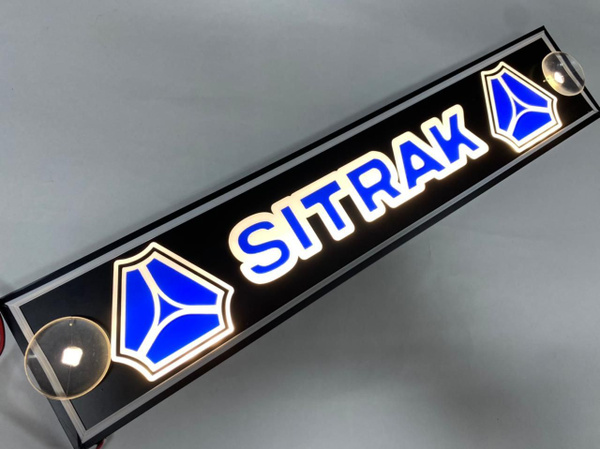 Светодиодная табличка SITRAK 24V двусторонняя/ Табличка на лобовое ...