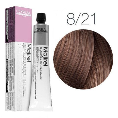 L'Oreal Professionnel Стойкая краска для волос Majirel, 8.21, 50 мл ...