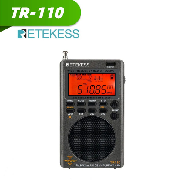 Портативная радиостанция Retekess-TR110, полнодиапазонная купить по ...