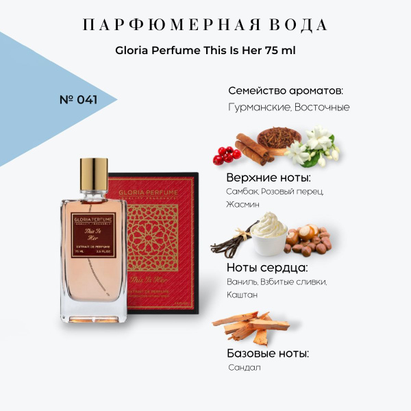 Gloria Perfume Вода парфюмерная This Is Her 75 мл купить на OZON по ...