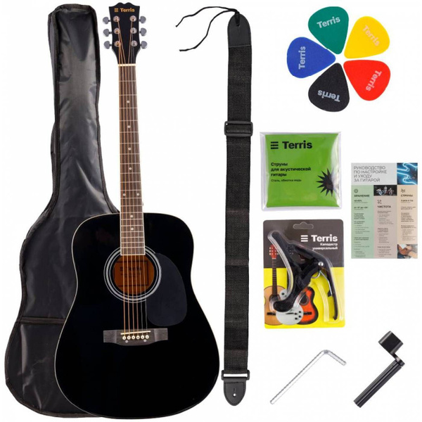 Terris Td-041 Bk Starter Pack - набор гитариста: акустическая гитара ...