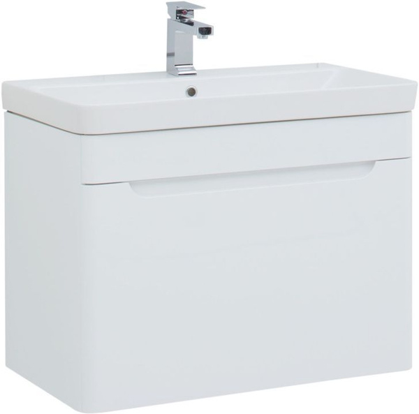 Тумба с раковиной Aquanet София 80 белый - купить с доставкой по ...