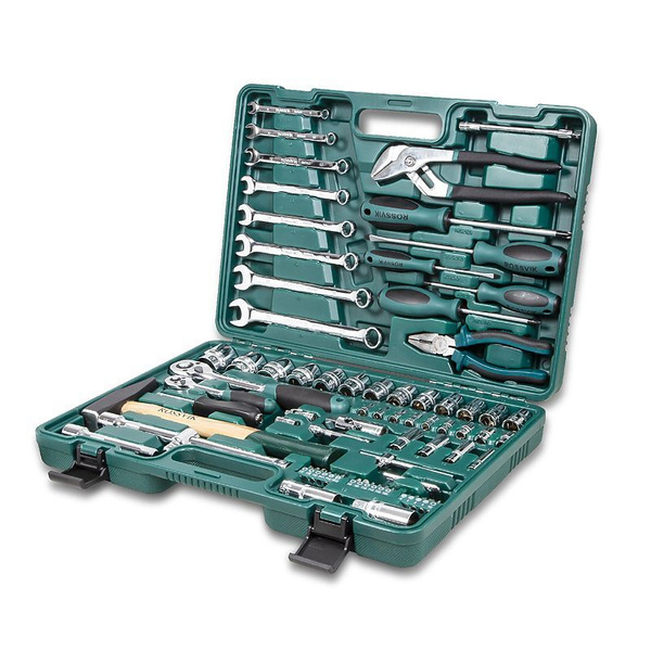 Набор инструментов ROSSVIK, универсальный, профессиональный, 77 предметов - купить с доставкой ...