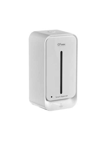 Дозатор СЕНСОРНЫЙ, ДЕЗИНФЕКЦИЯ, прямоугольный, пластик АБС, БЕЛЫЙ, с полоской, 1000 мл GFmark ...