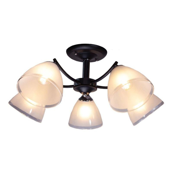 Люстра подвеснаяIMEXMD.1092-5-S BK+CH, E27 - купить по выгодной цене в интернет-магазине OZON с ...