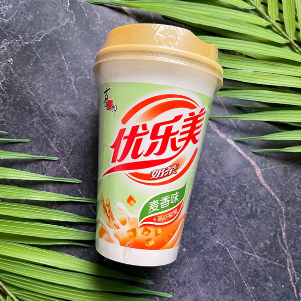 Китайский молочный чай с кусочками кокосового желе Злаки / Bubble tea ...