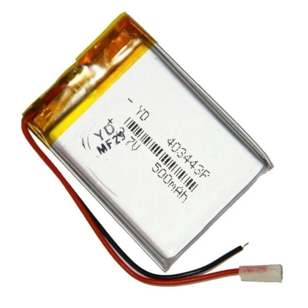 Аккумулятор универсальный 403443p 3,7v Li-Pol 500 mAh (4*34*43 mm ...