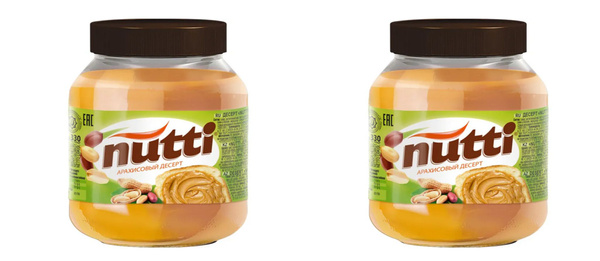 Nutti Арахисовый десерт,330 г,2 шт - купить с доставкой по выгодным ...