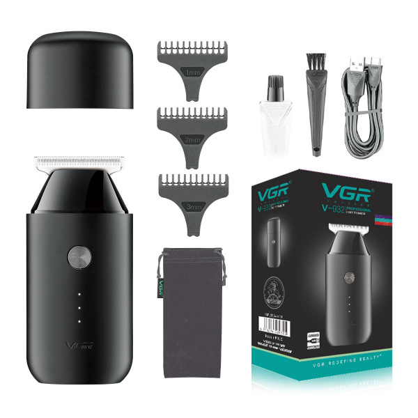 Машинка для стрижки VGR v-932, черный матовый, черный - купить по выгодным ценам в интернет ...