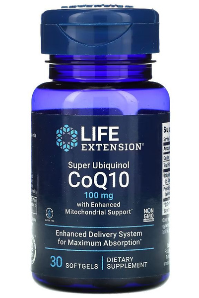 Life Extension, суперубихинол коэнзим Q10 с улучшенной поддержкой ...