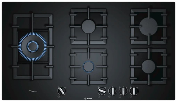 Газовая варочная панель Bosch PPS9A6B90, черный купить c доставкой на ...
