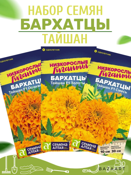 Бархатцы Нетипичный Фермер Бархатцы Тайшан - купить по выгодным ценам в ...